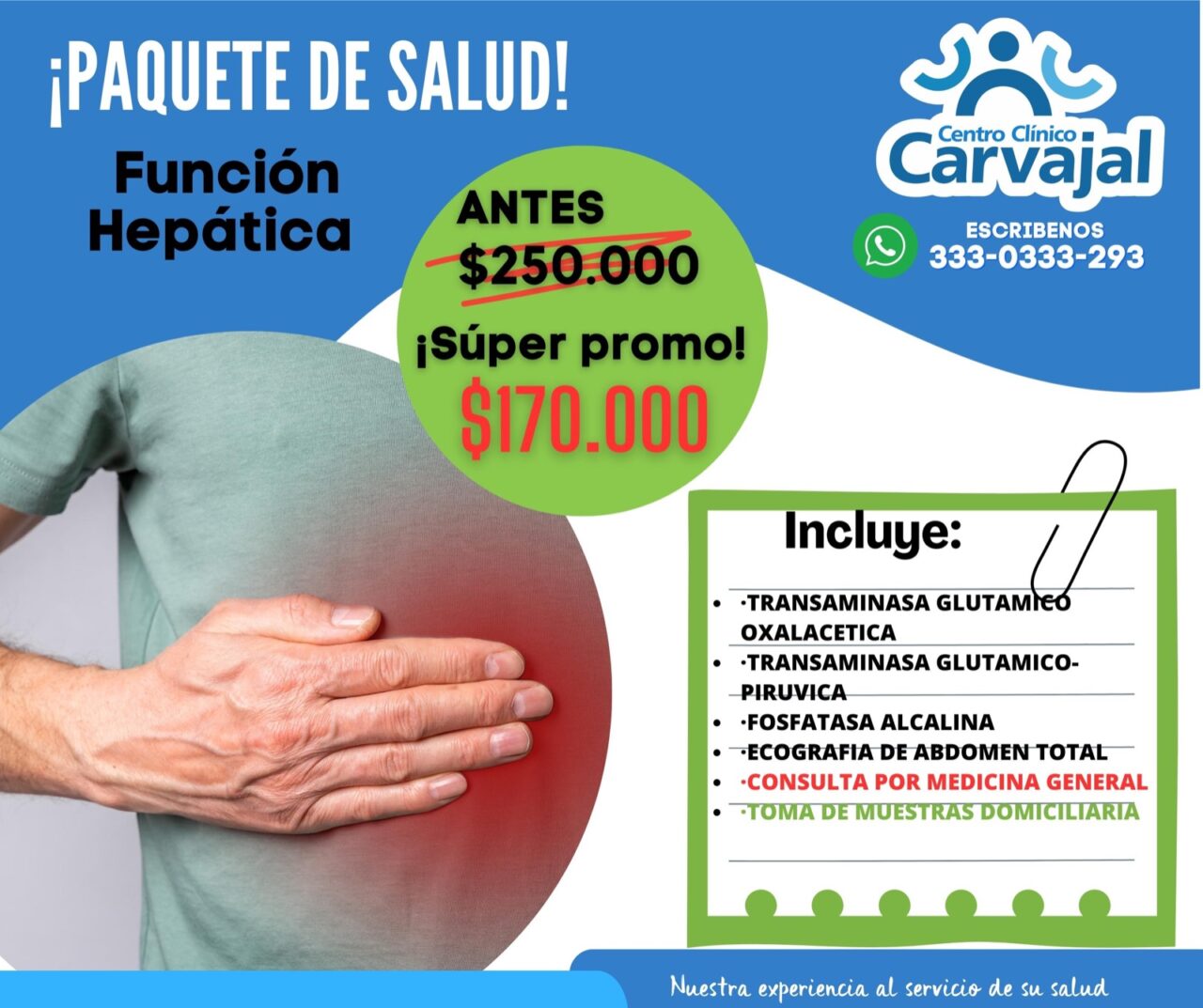 paquetes de salud - Centro Clinico Carvajal